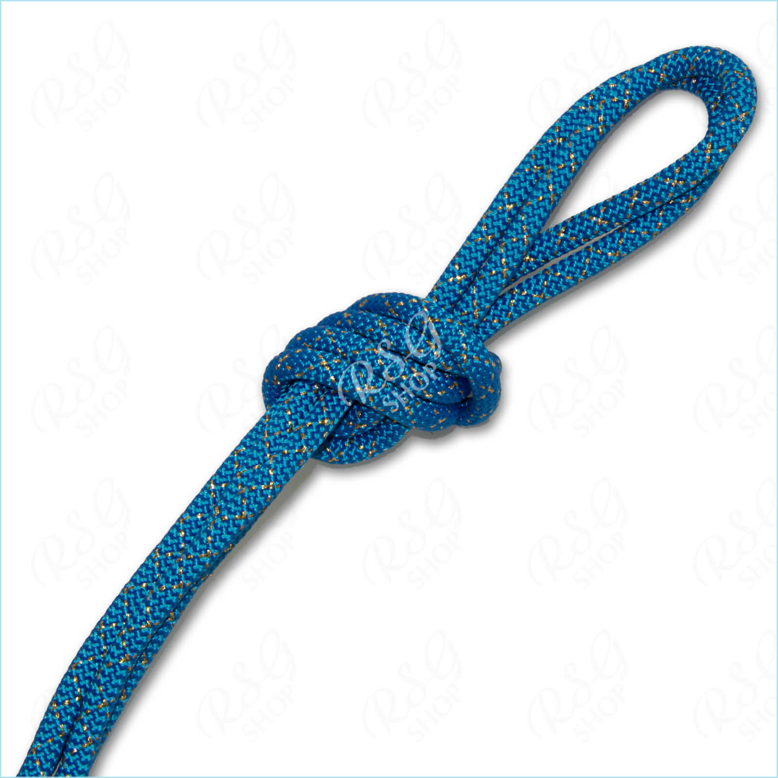 GRS Corde Pastorelli Metall 00123 Blu avec des fils d'or entrelacés FIG
